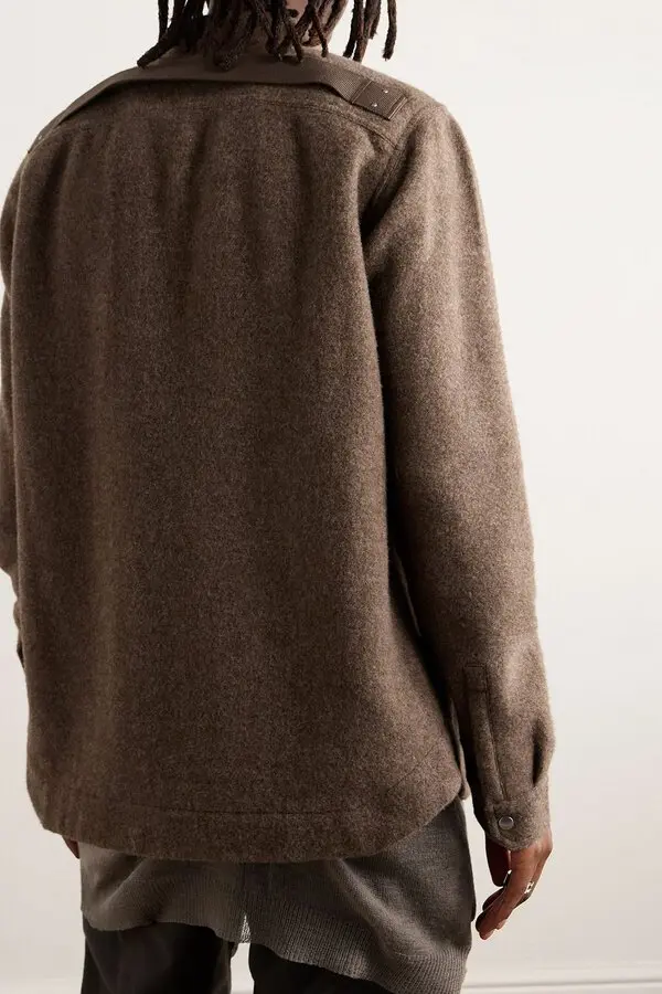 Rick Owens Lodenette Brushedwool Overshirt