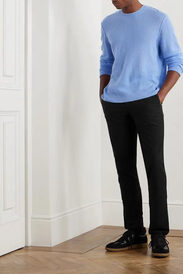 SLOWEAR Slim-fit Cotton-blend Twill Chinos