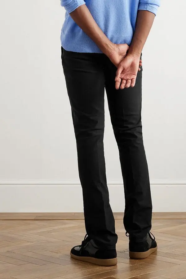 SLOWEAR Slim-fit Cotton-blend Twill Chinos