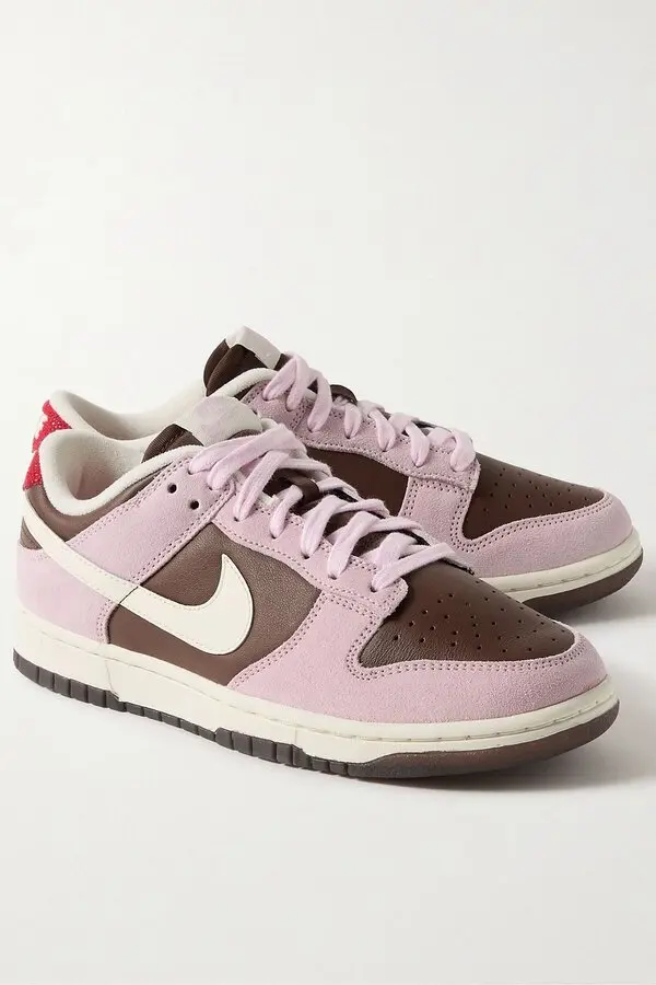 Nike Dunk Low Leather And Suede Sneakers