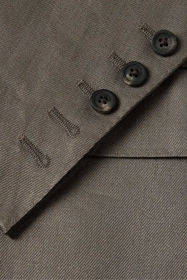Rick Owens Doublebreasted Linentwill Blazer