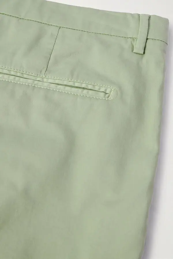 Boglioli Straightleg Pleated Cottonblend Shorts