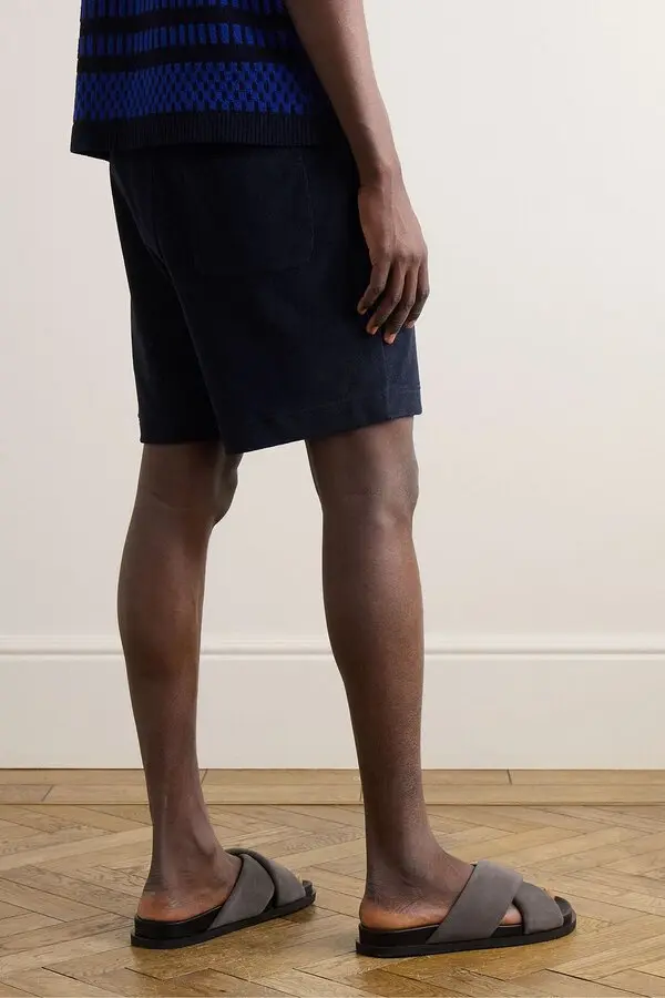 Mr P. Straightleg Cottonterry Drawstring Shorts