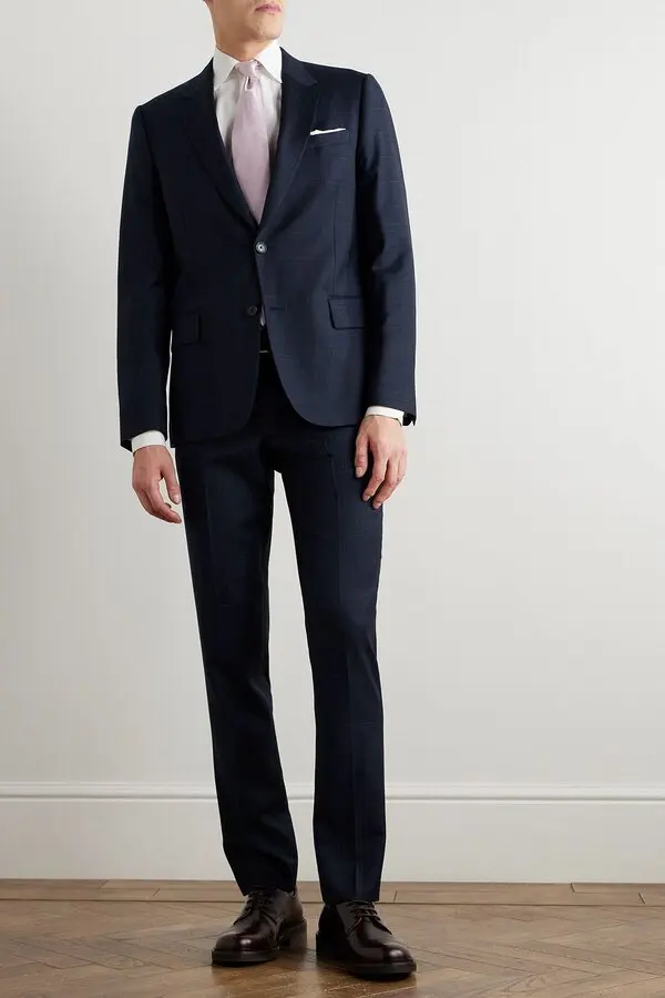 Paul Smith Straightleg Checked Wool Suit Pants