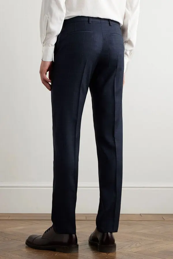 Paul Smith Straightleg Checked Wool Suit Pants