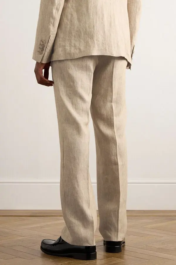 Dolce & Gabbana Straightleg Linen Suit Pants
