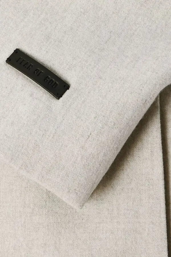 Fear Of God Oversized Double-breasted Wool-blend Flannel Coat