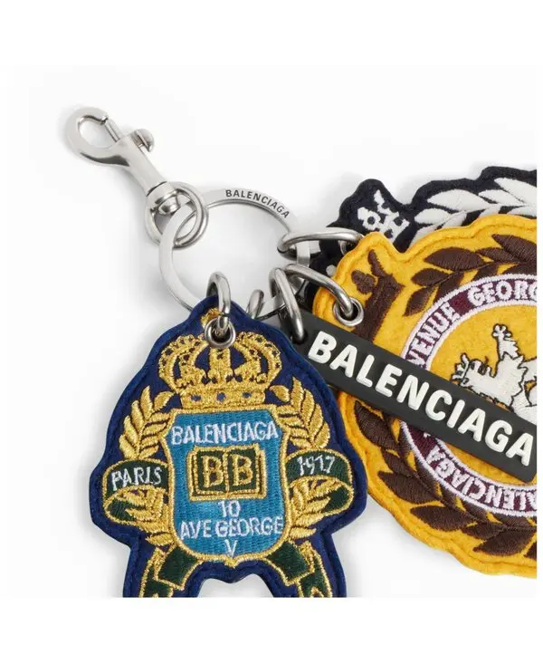 Balenciaga Embroidered Charm/keyring Set