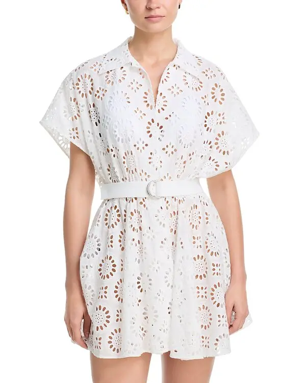 Norma Kamali Flared Mini Dress - White