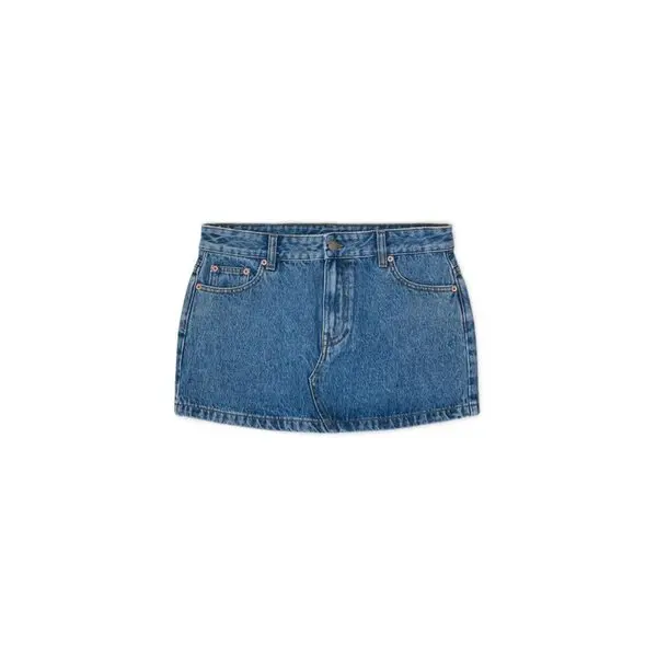 DR. DENIM Tiggy Mini Skirt Stream Sky Retro - Blue