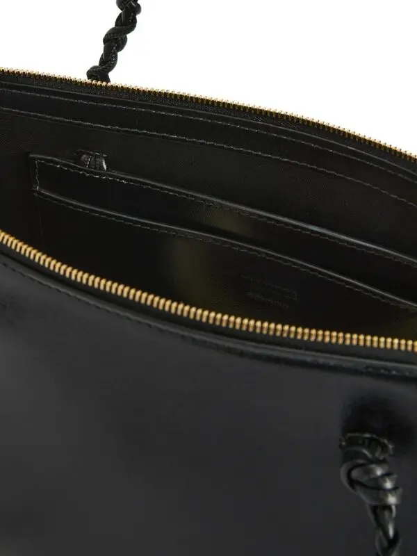 JIL SANDER Tangle Leather Shoulder Bag