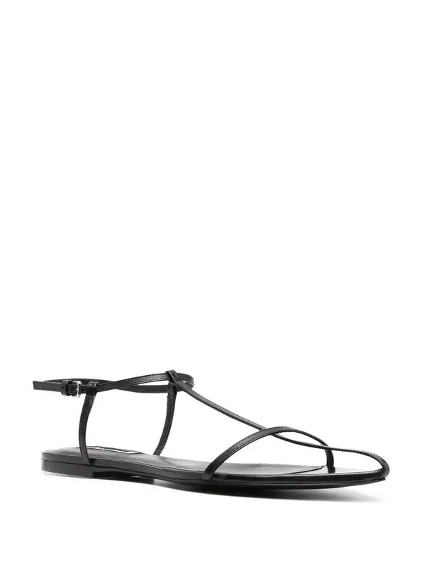 JIL SANDER Leather Flat Sandals