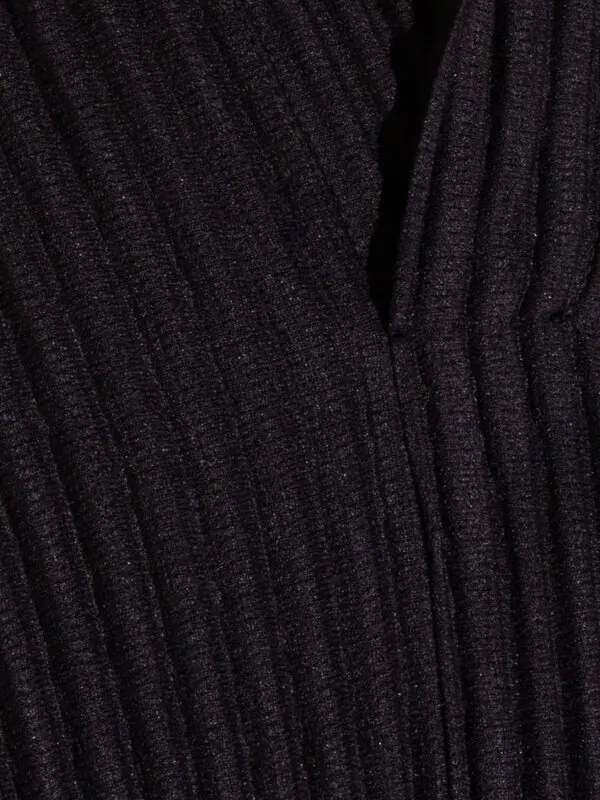 Issey Miyake Pleated Polo Shirt - Blue