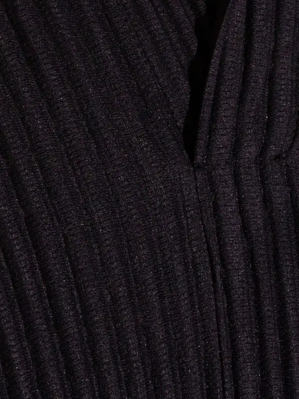 Issey Miyake Pleated Polo Shirt - Blue