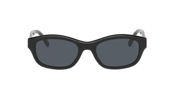 Saint Laurent Rectangular Full Rim Tortoiseshell Sunglasses - Black
