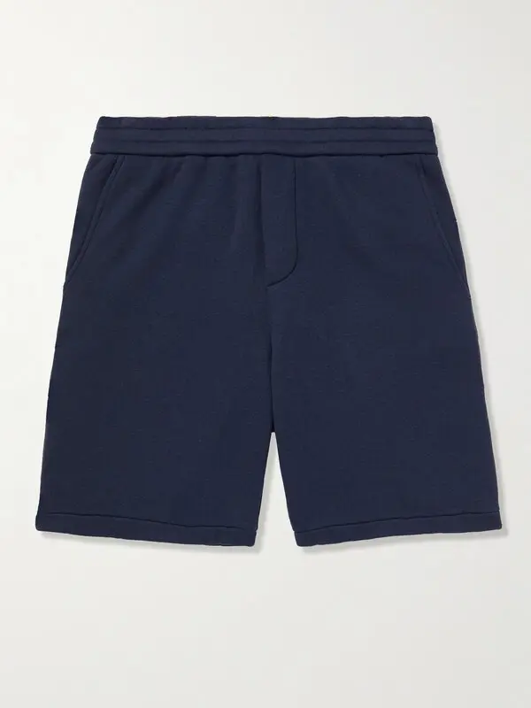 Mr P. Cotton And Modal-blend Jersey Shorts - Blue