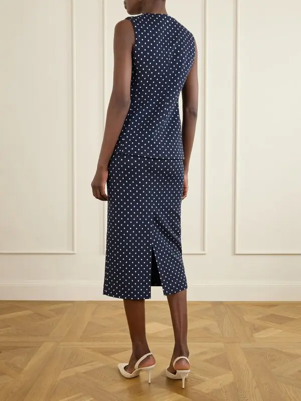 Max Mara Polka Dot Woven Waistcoat