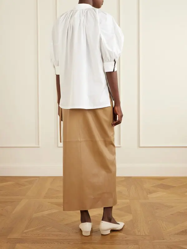 Max Mara Scarf-detailed Cotton Shirt