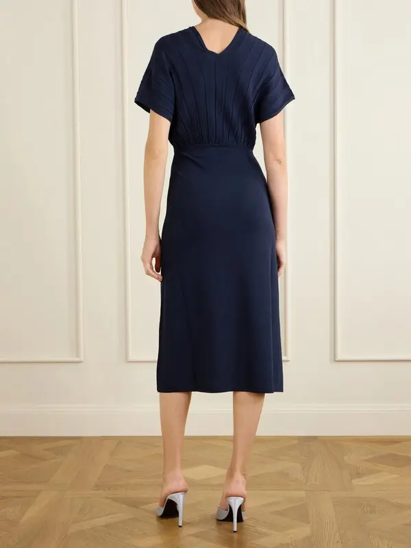 Max Mara V-neck Midi Dress