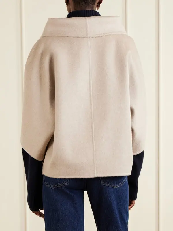 Max Mara Draped Cashmere Short Coat