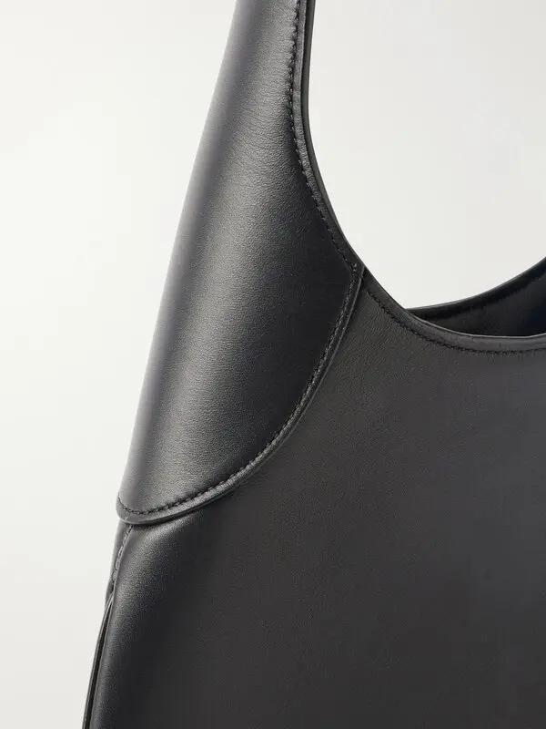 Khaite Joan Small Leather Shoulder Bag - Black