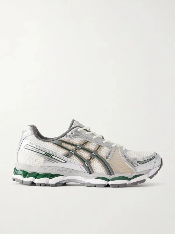 Asics Gel-kayano 12.1 Lace-up Mesh And Rubber Sneakers - Silver