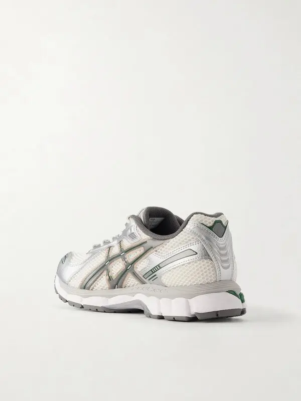 Asics Gel-kayano 12.1 Lace-up Mesh And Rubber Sneakers - Silver