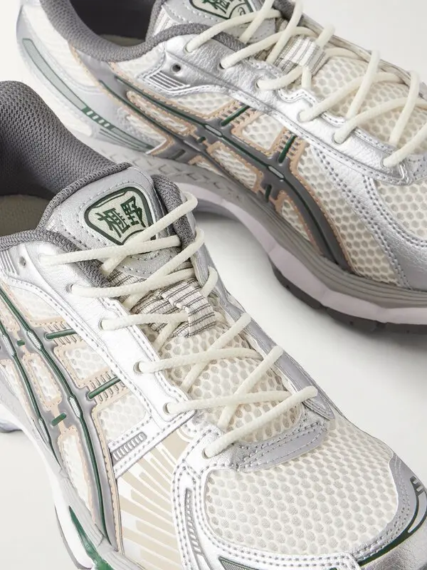 Asics Gel-kayano 12.1 Lace-up Mesh And Rubber Sneakers - Silver