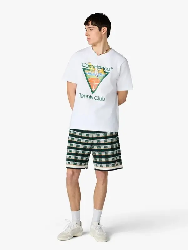Casablanca Tennis Club Graphic T-shirt - White