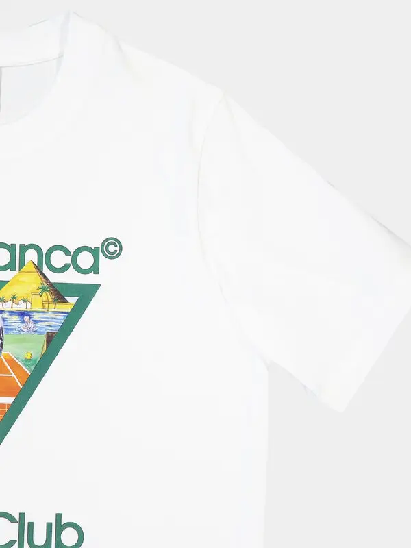 Casablanca Tennis Club Graphic T-shirt - White