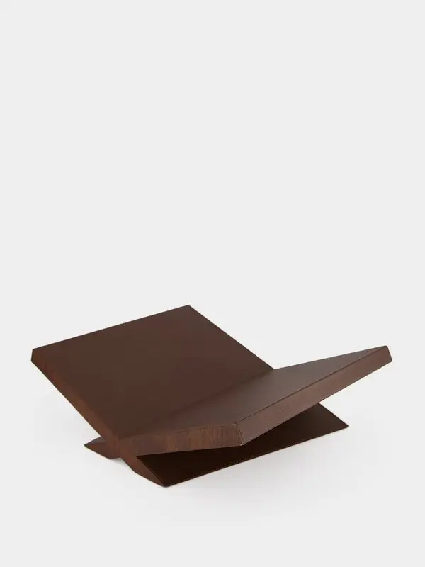 Assouline Walnut Wood And Leather Bookstand - Brown