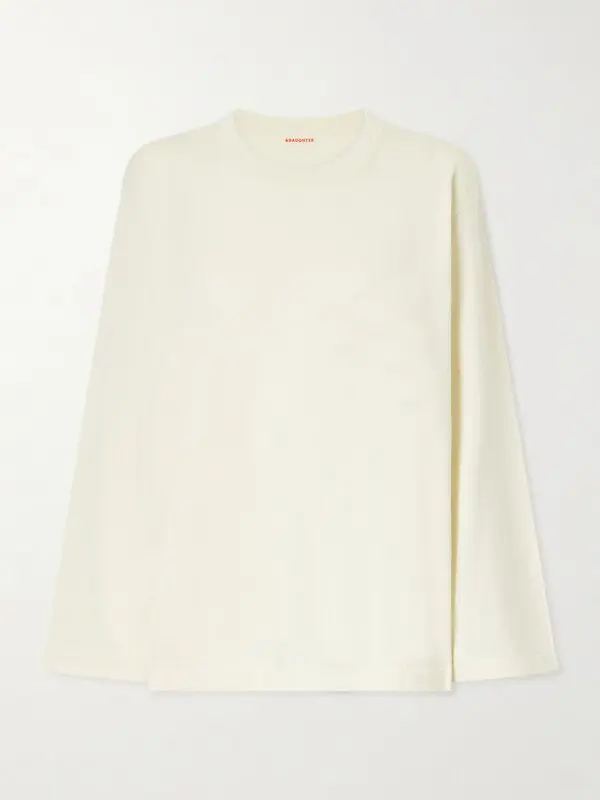 Daughter T-knit Cotton-jersey Sweater