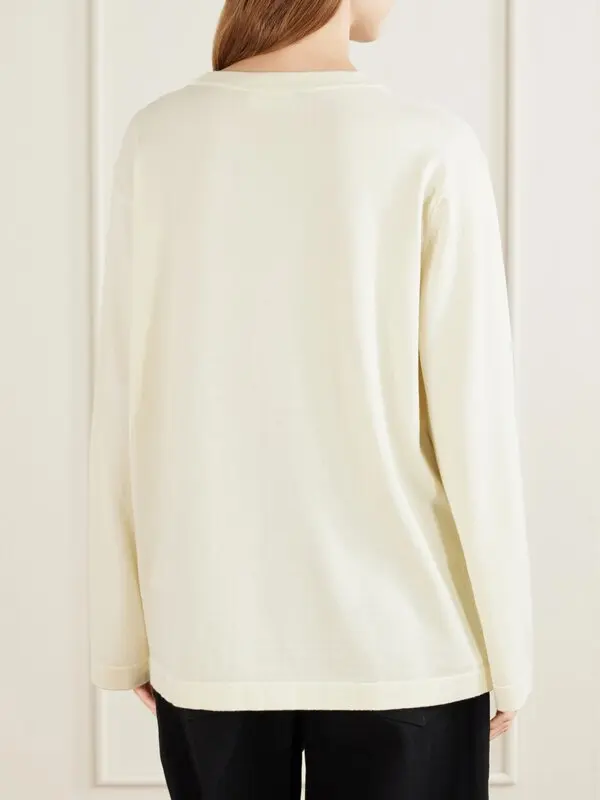 Daughter T-knit Cotton-jersey Sweater