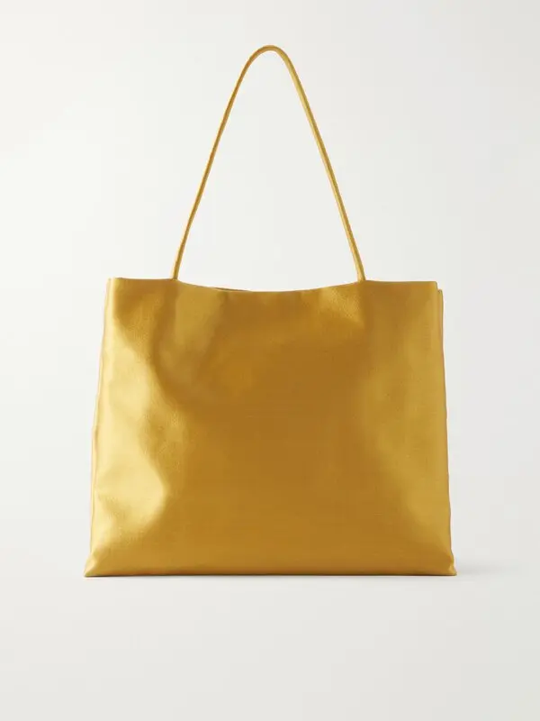 THE ROW Cecily Silk-duchesse Tote - Yellow