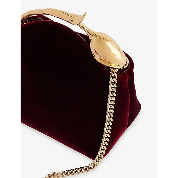 Erdem Micro Bloom Velvet Top-handle Bag