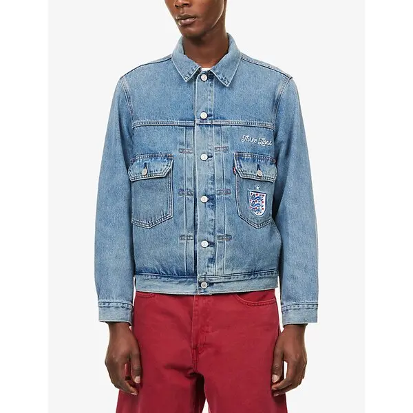 LEVI'S X World Cup England Football Type Ii Denim Trucker Jacket - Multi