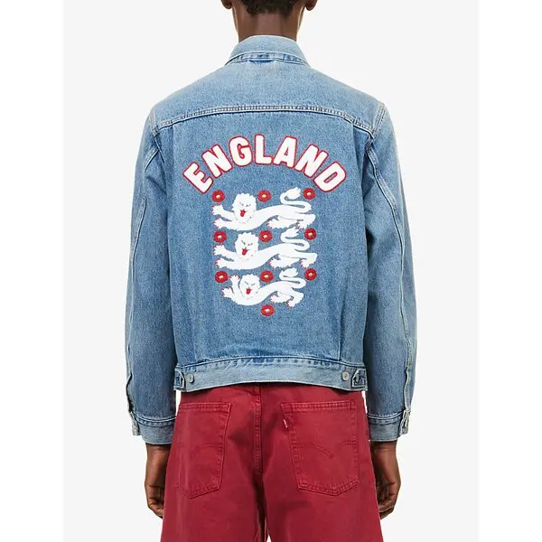 LEVI'S X World Cup England Football Type Ii Denim Trucker Jacket - Multi