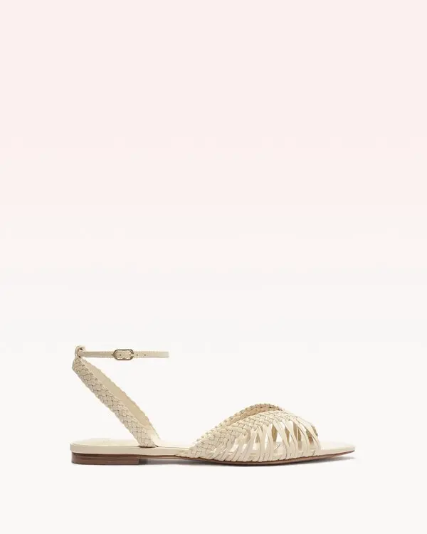 ALEXANDRE BIRMAN Agatha Flat Creamy - Eggshell