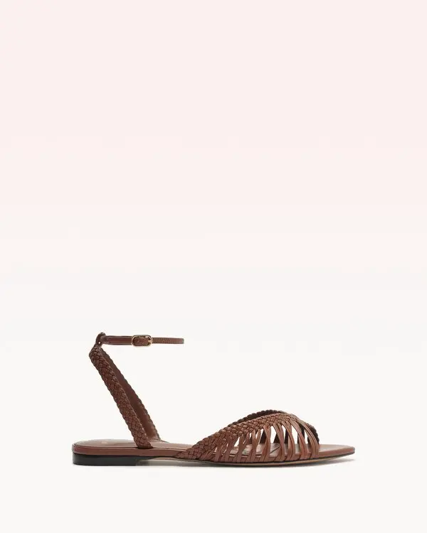 ALEXANDRE BIRMAN Agatha Flat Chocolate - Brown