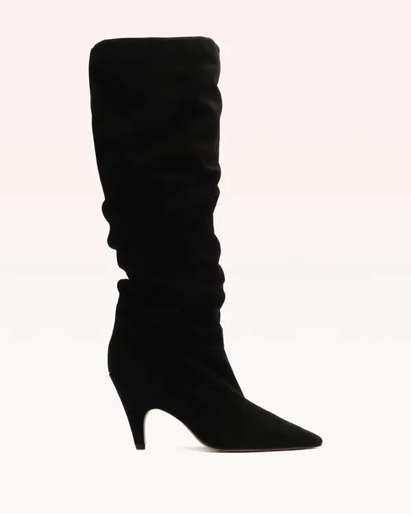 ALEXANDRE BIRMAN Tati Slouch Leather Boots - Black
