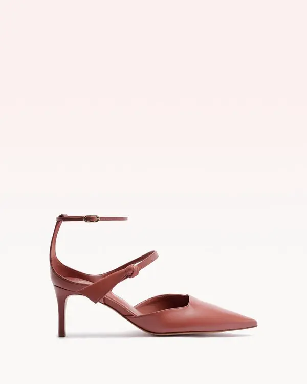 ALEXANDRE BIRMAN Clarita Asymmetric Sling Pump Sand - Ambar