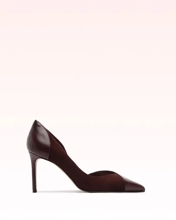 ALEXANDRE BIRMAN Patricia 85 Stiletto Pump - Cherry Lacquer