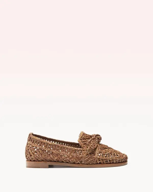 ALEXANDRE BIRMAN Raffia Penny Loafer