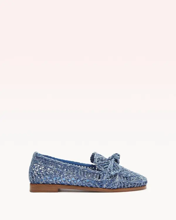 ALEXANDRE BIRMAN Raffia Penny Loafer