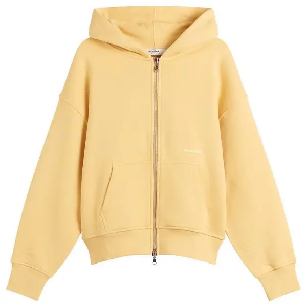 ABOUT:BLANK Box Zip Hoodie - Yellow/ecru