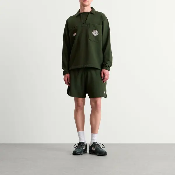 Stone Island X New Balance Organic Cotton Fleece Shorts