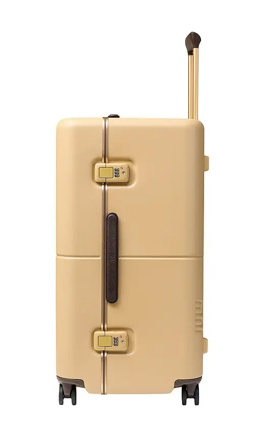 JULY Eden Checked Luggage - Beige