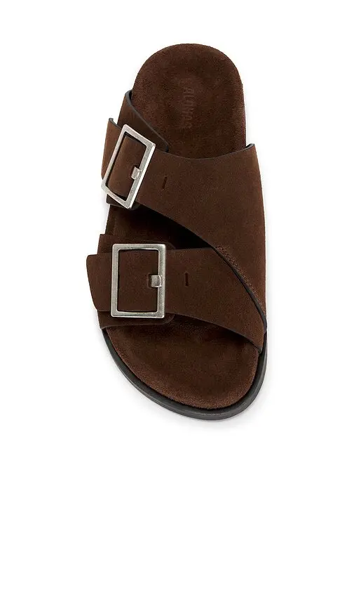 ALOHAS Alba Sandal With Buckle Detail - Brown