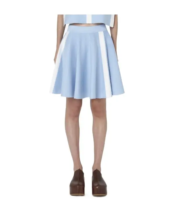 J.W.ANDERSON Jw Anderson Logo Embroidered Contrast Mini Skirt