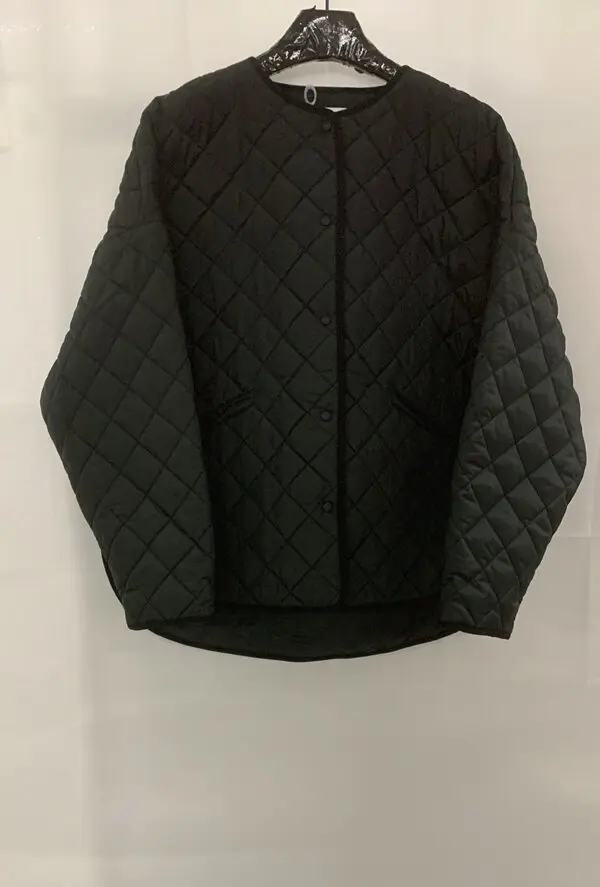TOTEME Quilted Collarless Long-sleeve Jacket